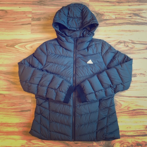 adidas | Jackets & Coats | Adidas Down Jacket Black | Poshmark
